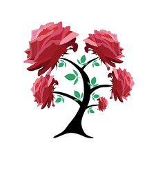 Rose Tree Flower Vector Images (over 8,400)