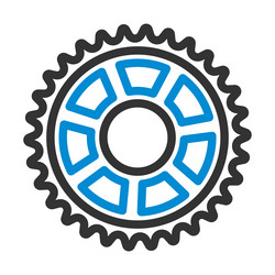 Bike gear star icon Royalty Free Vector Image - VectorStock