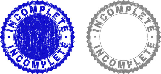 Incomplete rubber stamp Royalty Free Vector Image