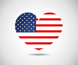 Modern map united states usa independence day Vector Image
