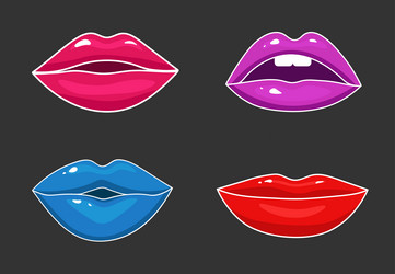 Cartoon Female Lips Smiling Vector Images (over 5,200)