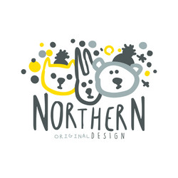 Northern logo template original design badge Vector Image