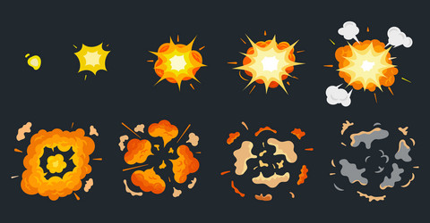 Comic book explosion Royalty Free Vector Image