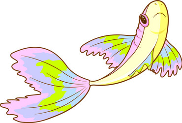 Yellow tang fish Royalty Free Vector Image - VectorStock