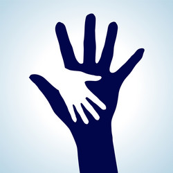 Helping hands Royalty Free Vector Image - VectorStock