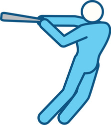 Stick Figure Baseball Bat Vector Images (79)