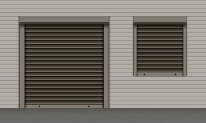 Roller shutter door white Royalty Free Vector Image