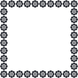 Black minimalistic square frame Royalty Free Vector Image