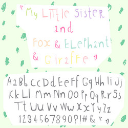Hand drawn doodle font set Royalty Free Vector Image