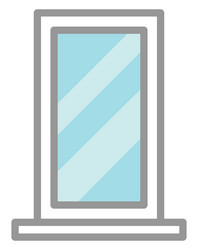 Simple white window on a background Royalty Free Vector