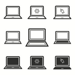 Laptop icon Royalty Free Vector Image - VectorStock