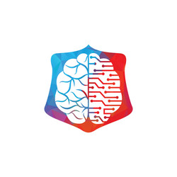 Brain connection logo design Royalty Free Vector Image