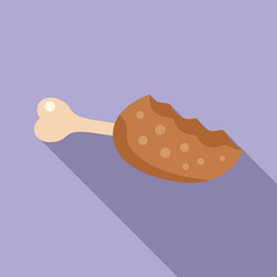 Meat waste icon flat ecology organic Royalty Free Vector