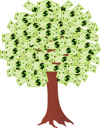 A money tree Royalty Free Vector Image - VectorStock