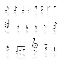 Music notes Royalty Free Vector Image - VectorStock