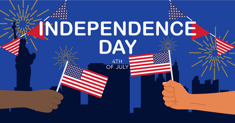 Indian independence day indians hold their hands Vector Image