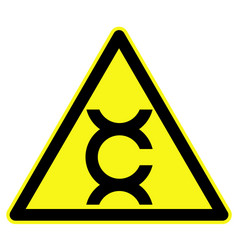 Notice carcinogen ghs sign on white background Vector Image