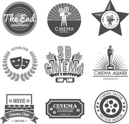 Cinema label Royalty Free Vector Image - VectorStock