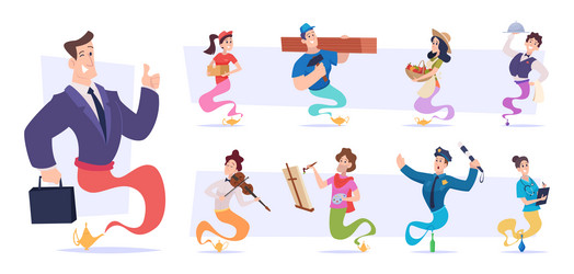 Female Genie Vector Images (77)