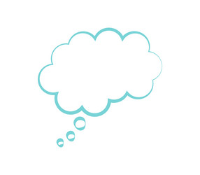 Thought cloud icon Royalty Free Vector Image - VectorStock