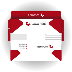 Creative modern envelope template Royalty Free Vector Image