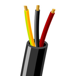 Utp cable with wires Royalty Free Vector Image