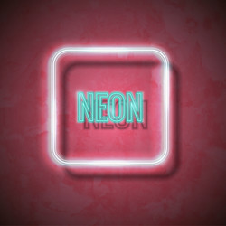 Heart glowing neon headboard Royalty Free Vector Image