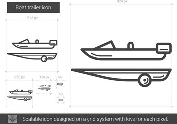 Boat on Trailer Drawing Vector Images (76)