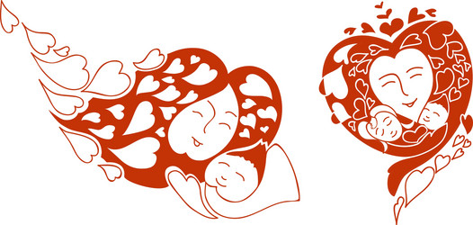 Mam and Baby Vector Images (over 230)