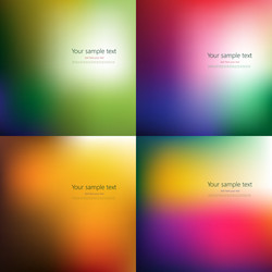 Set of four colourful line background Royalty Free Vector