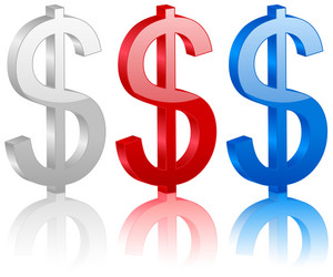 Grey dollar symbol Royalty Free Vector Image - VectorStock