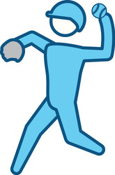 Stick Figure Catching Ball Vector Images (45)