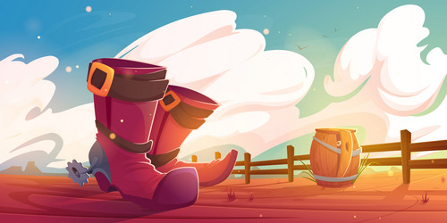 Walking comic foots cartoon retro legs in boots Vector Image