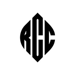 Rcc circle letter logo design Royalty Free Vector Image