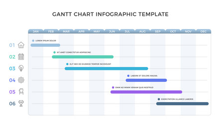 Gantt chart Royalty Free Vector Image - VectorStock