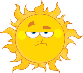 Sun cartoon Royalty Free Vector Image - VectorStock