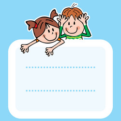 Name Tag Frame for Kids Vector Images (over 350)