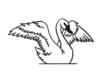 Swan Coloring Vector Images (over 2,500)