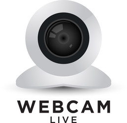 Webcam graphic design template Royalty Free Vector Image