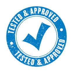 Original stamp blue and red color Royalty Free Vector Image