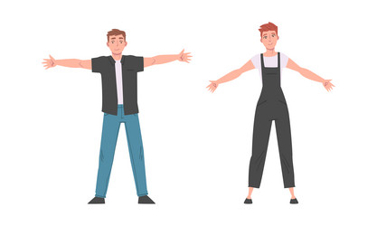 Person Standing Arms Out