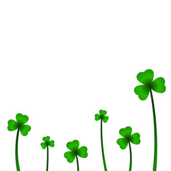 Clover leaves background Royalty Free Vector Image