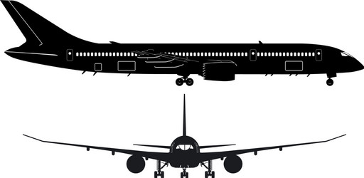 Boeing 787 dreamliner Royalty Free Vector Image