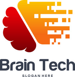 Colorful brainstorm logo rain designs Royalty Free Vector