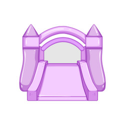 Playground inflatable castle cartoon Royalty Free Vector