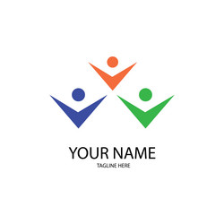 Hand up logo Royalty Free Vector Image - VectorStock