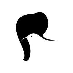 Bird cardinal line logo design Royalty Free Vector Image