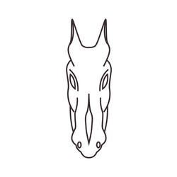 Lizard mane icon logo Royalty Free Vector Image