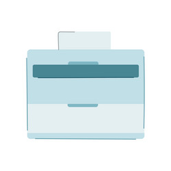 Document printer paper cartoon Royalty Free Vector Image