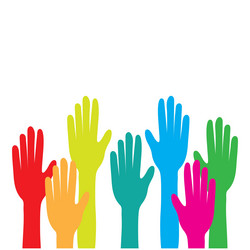 Hand up logo Royalty Free Vector Image - VectorStock